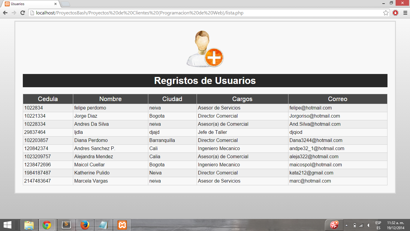 программист Artyom | -: Listar los registros de una tabla de base de ...