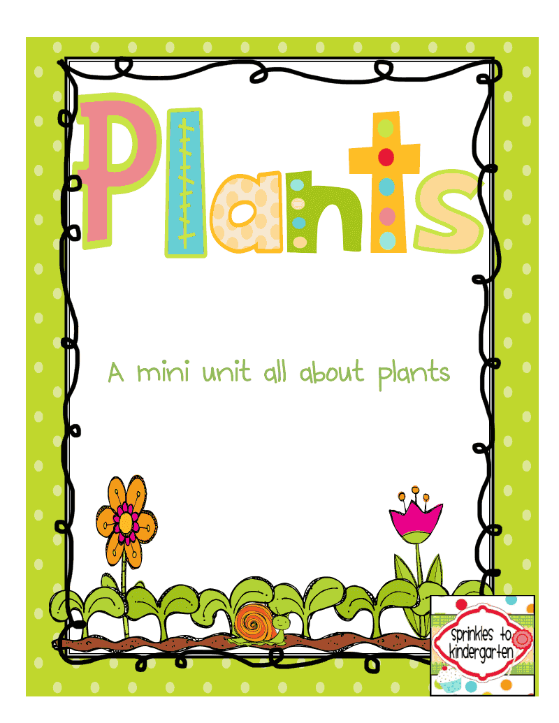 Sprinkles to Kindergarten!: Plants, plants, plants!