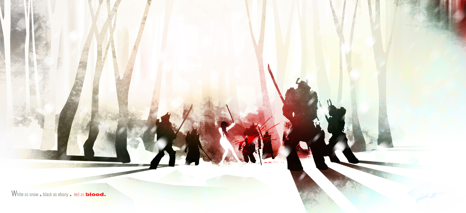 Martin Plsko art blog: Snowwhite and the 7 samurai, by Vlado Schmidt