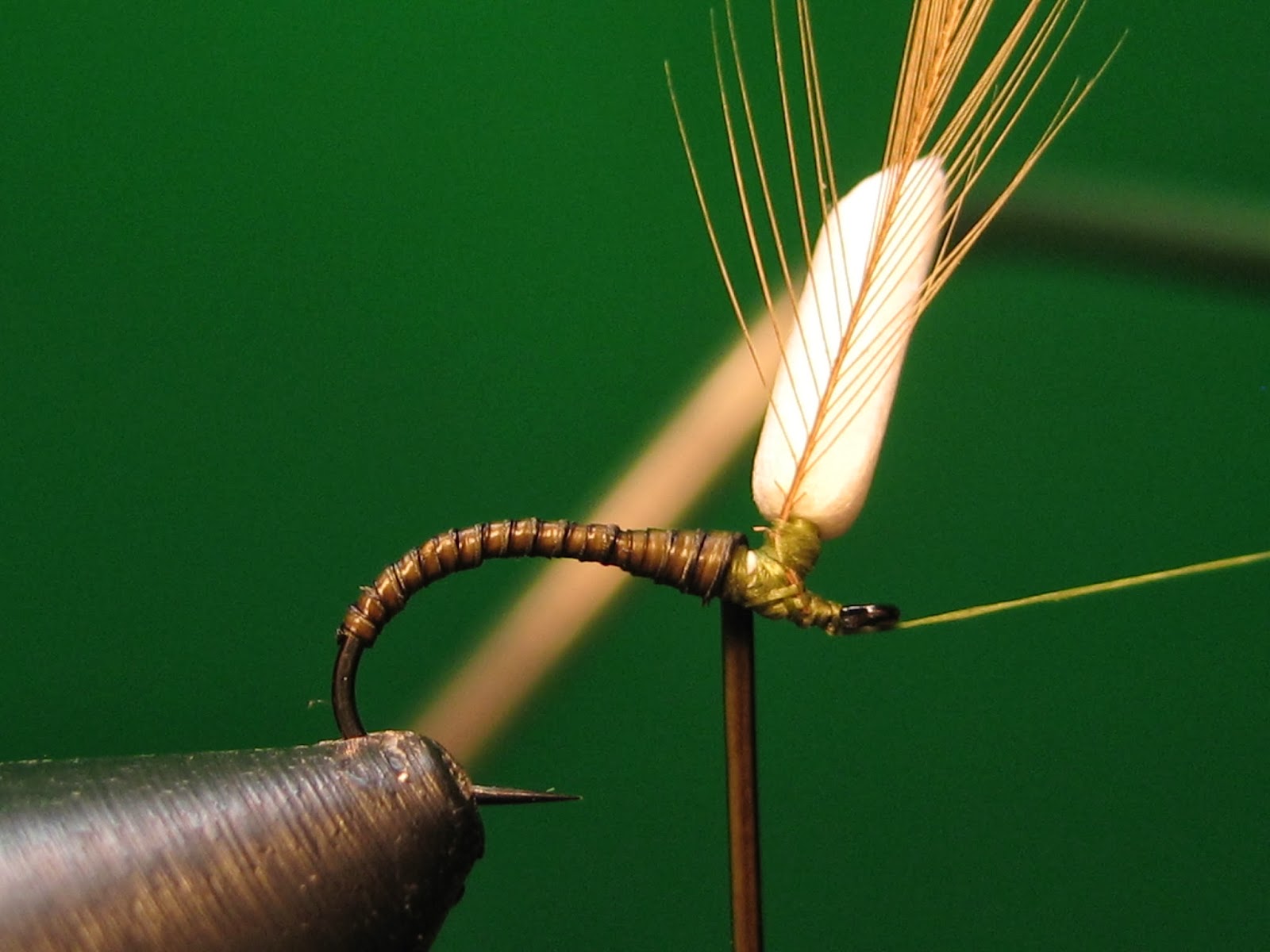 My Trout Fly: Klinkhammer quill body blue wing olive