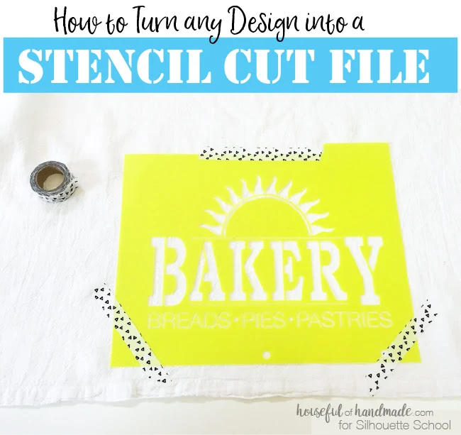 Silhouette Stencil Cut Files: How to Modify Any Design for a Re-Usable ...