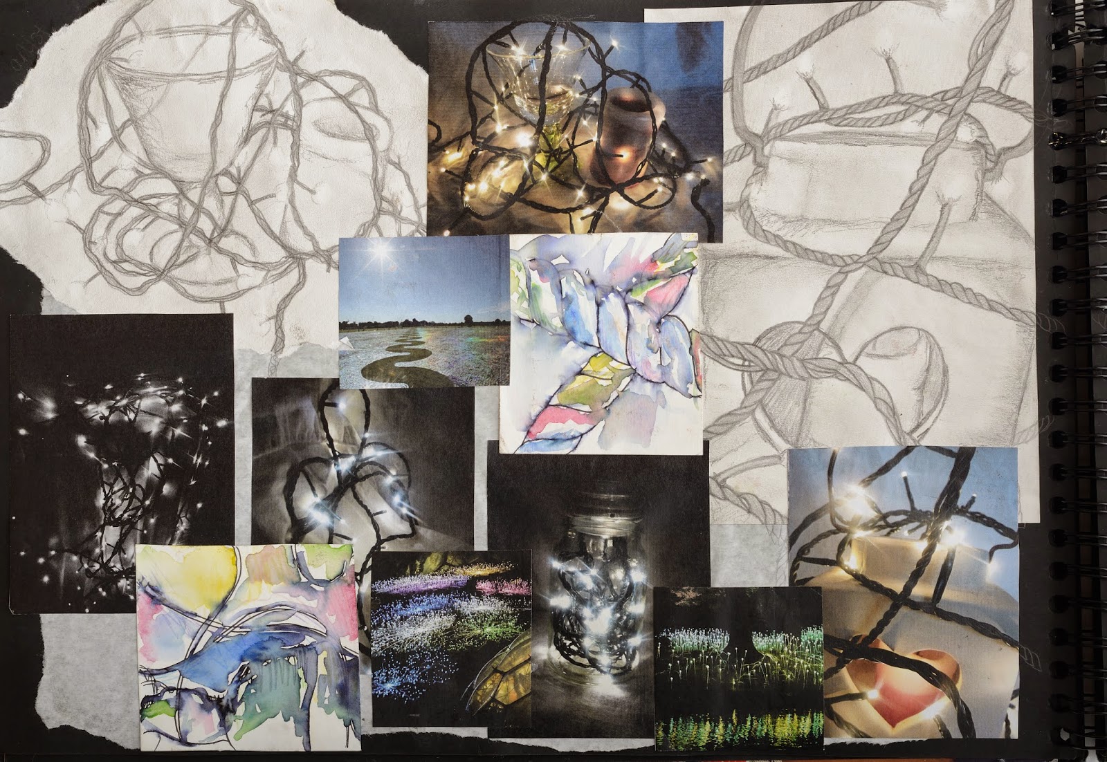 ART & TEXTILES DIGITAL PORTFOLIO: AS Coursework; Light Observational ...