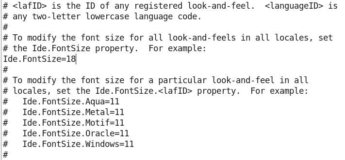 Java blog: Changing font size and default language in SQL developer or Data Integrator