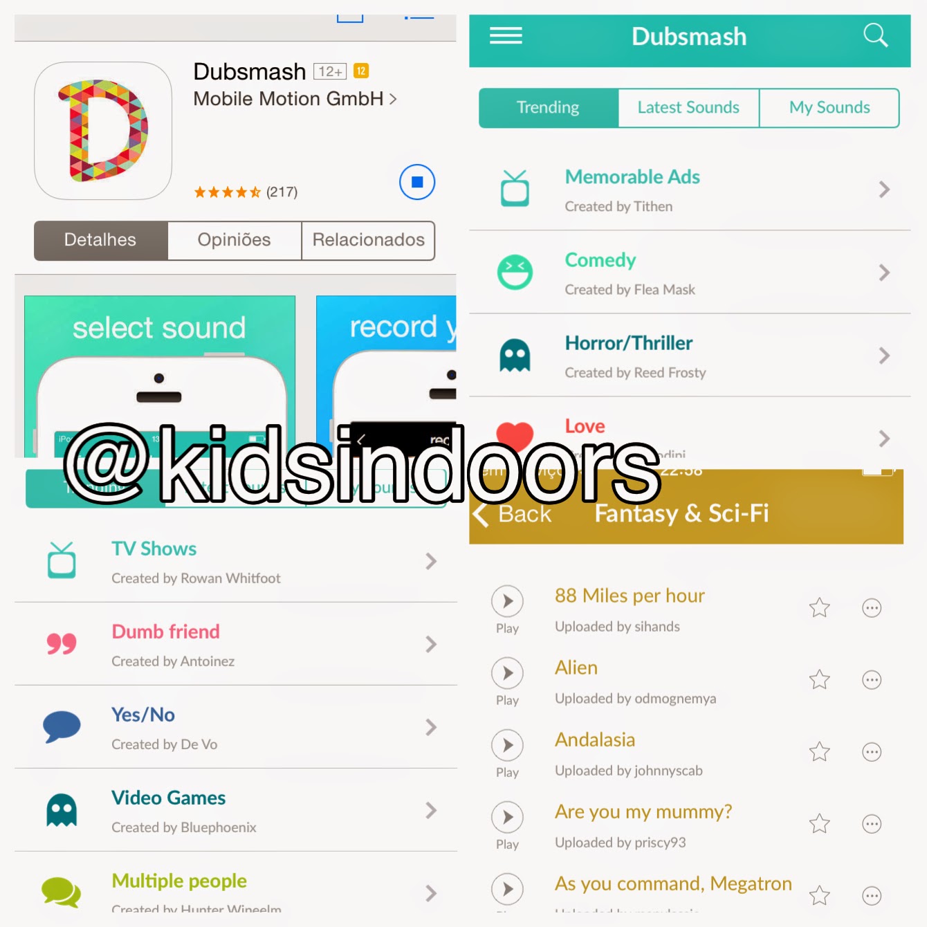 Dubsmash o #app divertido do momento (ou das mães)! | KIDS INDOORS