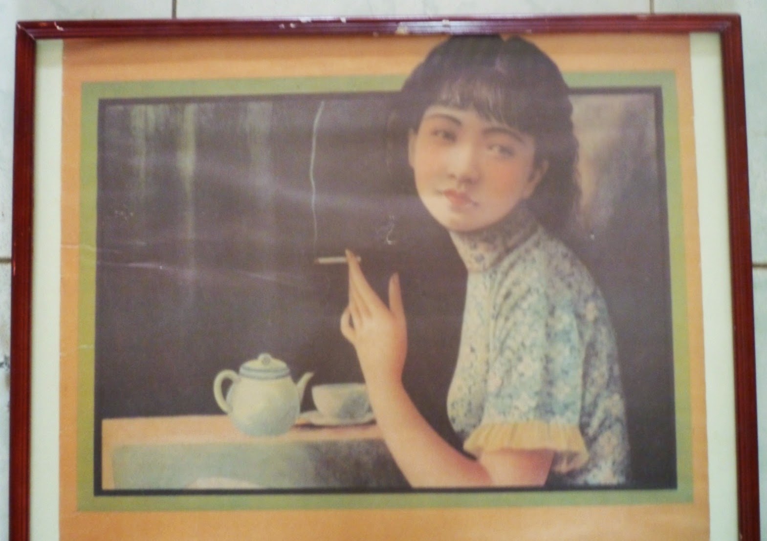 Koleksi Tempo Doeloe: Iklan Rokok jadul ukuran besar: 68 cm x 50 cm