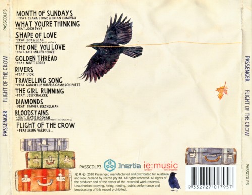 Encarte: Passenger - Flight of the Crow - Encartes Pop