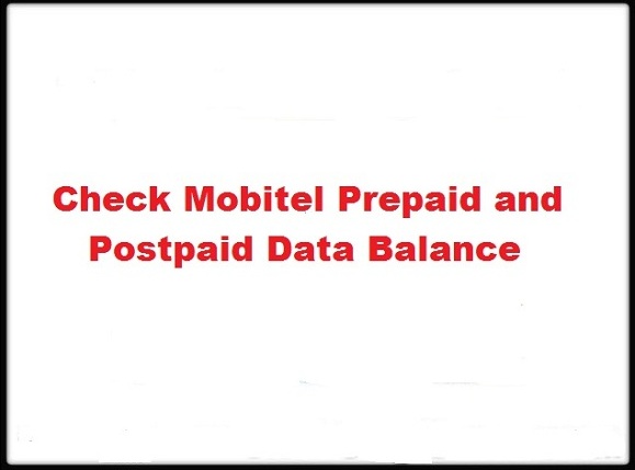 AI: How to Check Mobitel Prepaid and Postpaid Data Balance