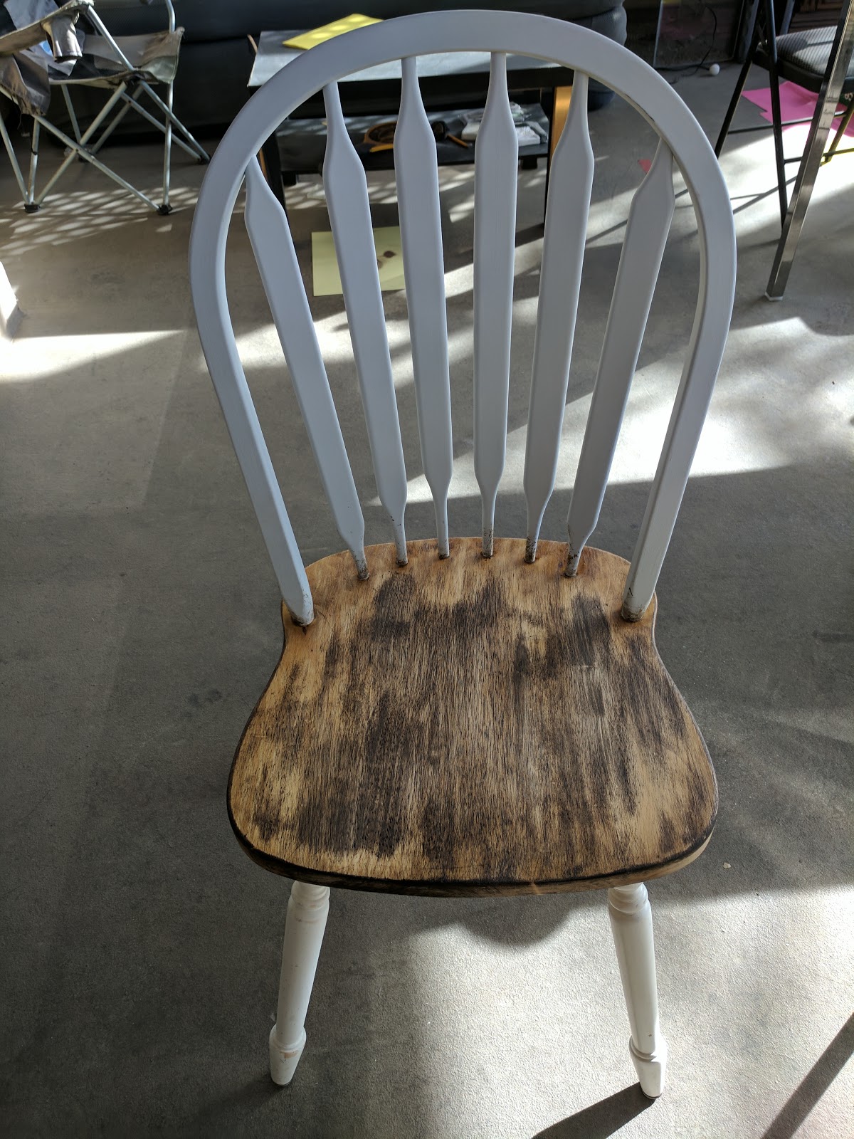Refurbished Chair Using Chalk Paint