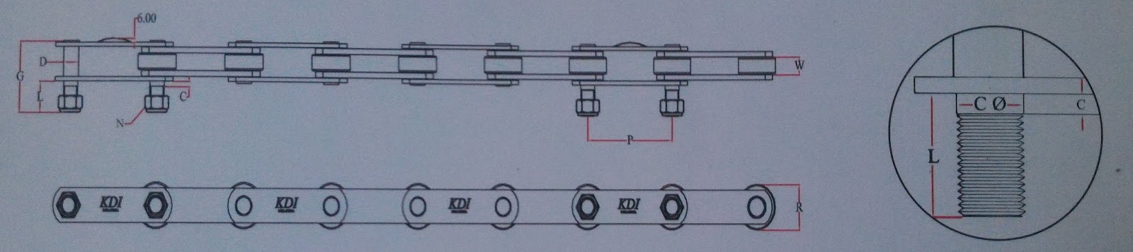Palm Oil Mill Conveyor Chain : KDI