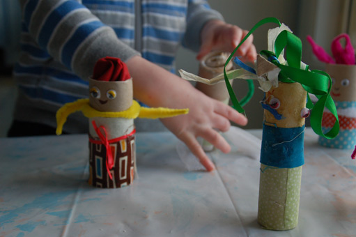 our paper boat: Toilet Roll People