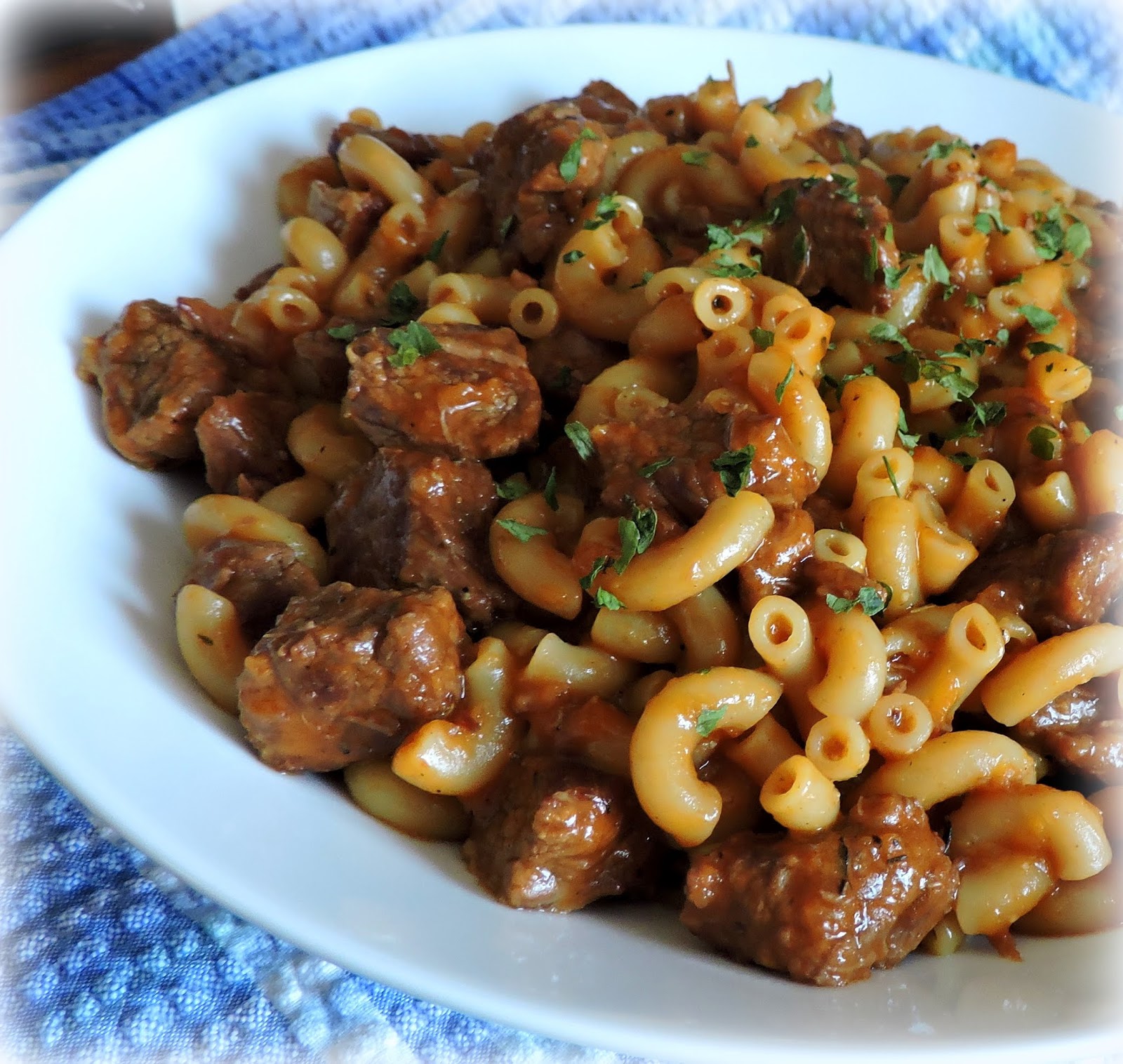 Stewed Steak & Macaroni | The English Kitchen