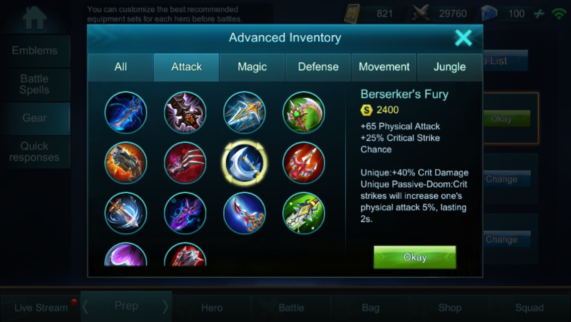 Best build item Ruby mobile legend 1 hit | Everything