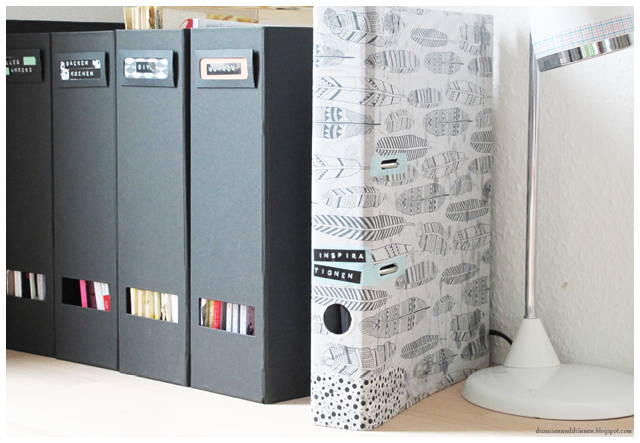 Draussen und Drinnen: DIY: Eins-Fix-Drei-Ordner für gute Ideen. Oder ...