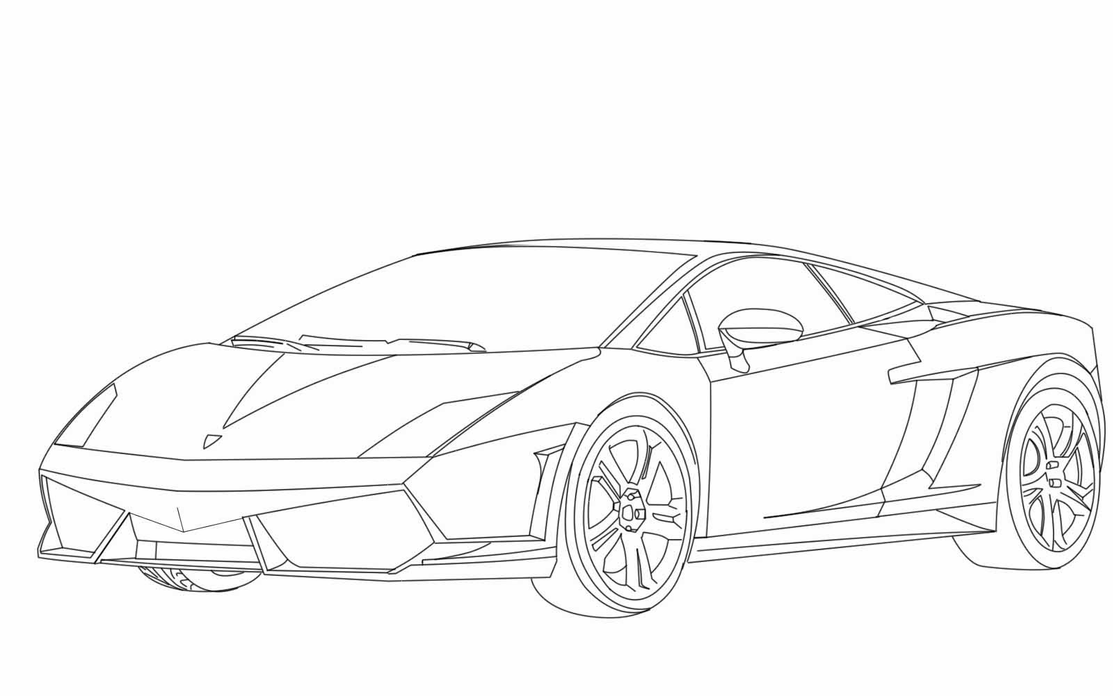 Lamborghini Gallardo Coloring Pages Sketch Coloring Page
