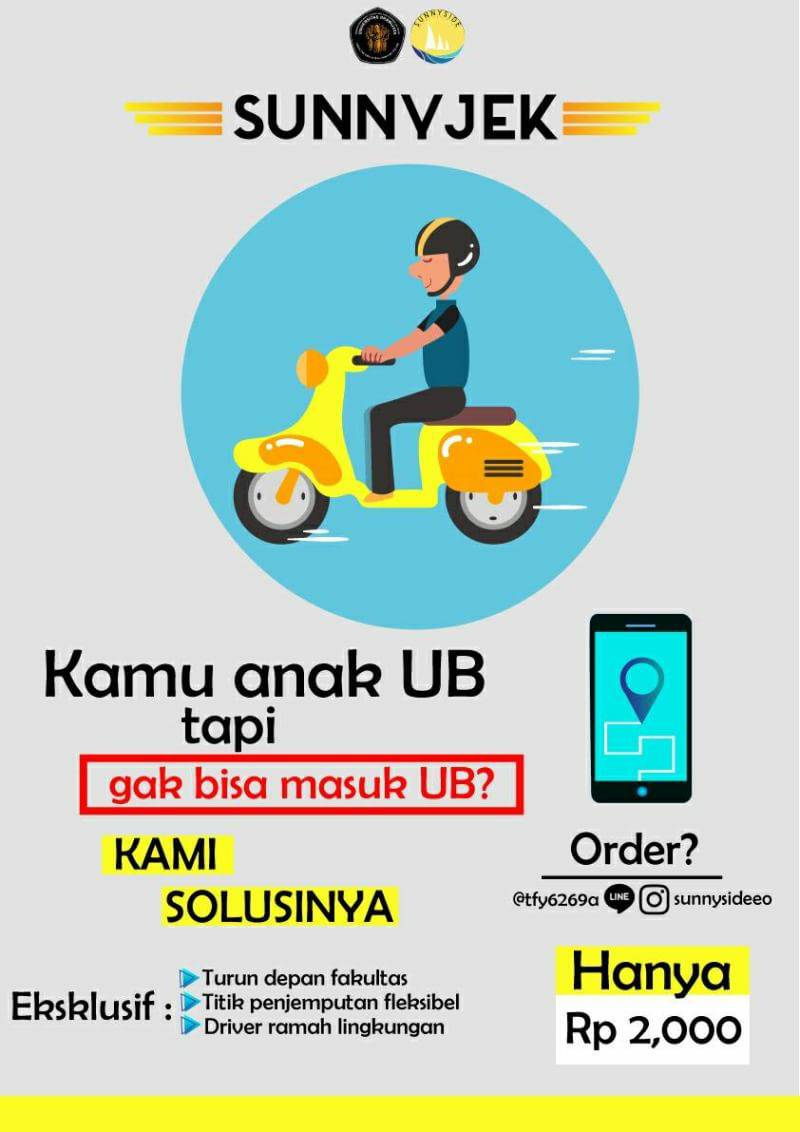 Sunnyjek di Tengah Polemik Pelarangan Masuknya Ojek Online – Himanika UB
