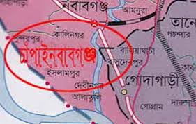 Chapai Nawabganj District: Map in Chapainawabganj