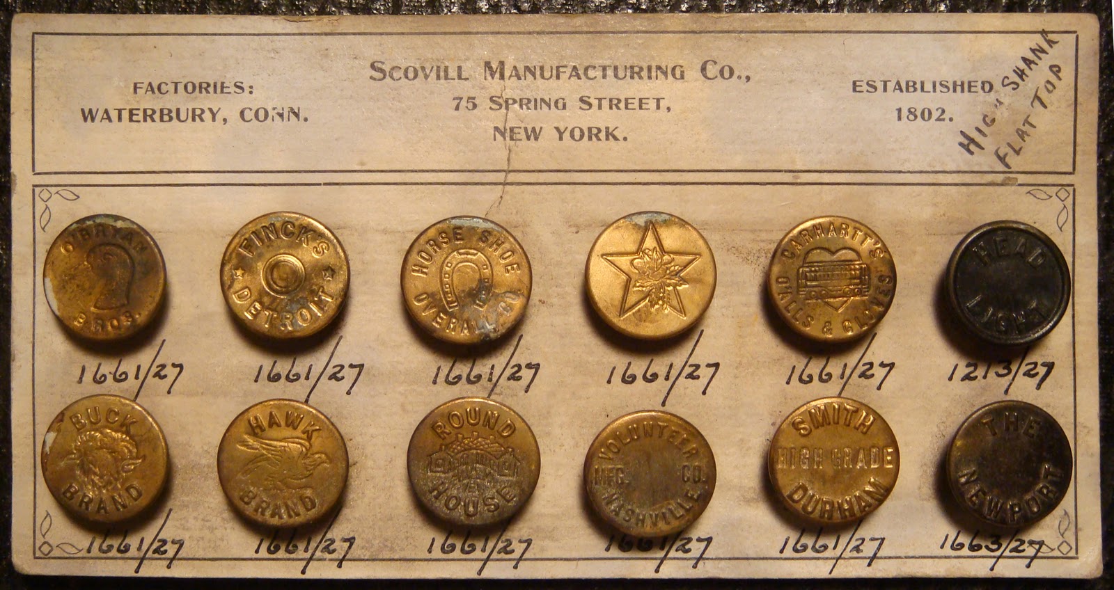 Union-Made: Scovill Button Cards