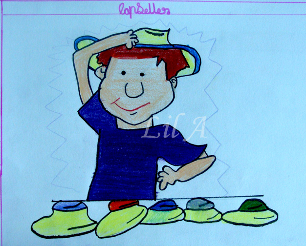 Anoushka's Kaleidoscope: Peacock and Cap Seller