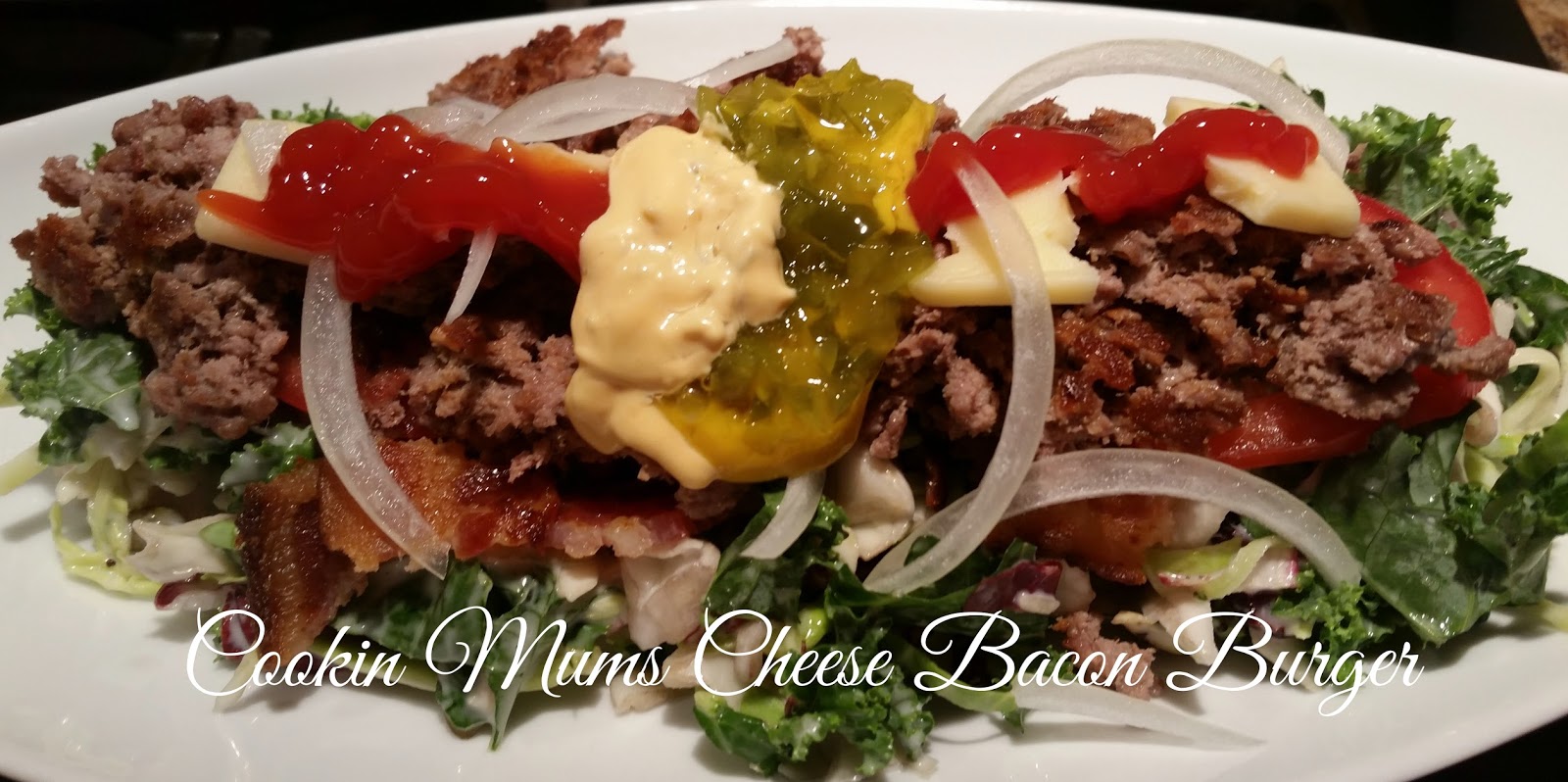 Deconstructed Bacon Cheese Burger