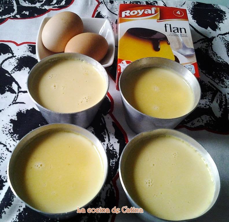 Flan royal con huevo - La cocina de Catina