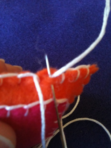 Coconut Love: DIY Puffy Felt Magnets (and Blanket Stitch Tutorial)