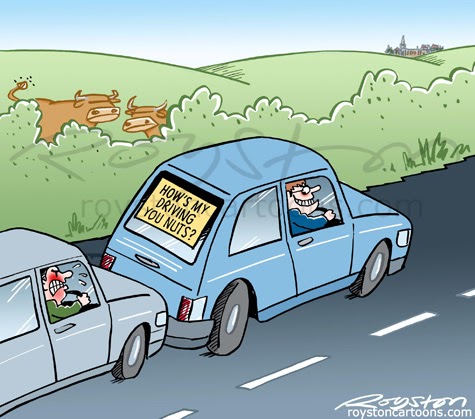 Royston Cartoons: Humorous illustration: On the road