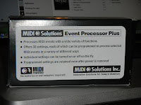 Infrequent Sound [sex.tex] technology: MIDI Solutions Event Processor Plus