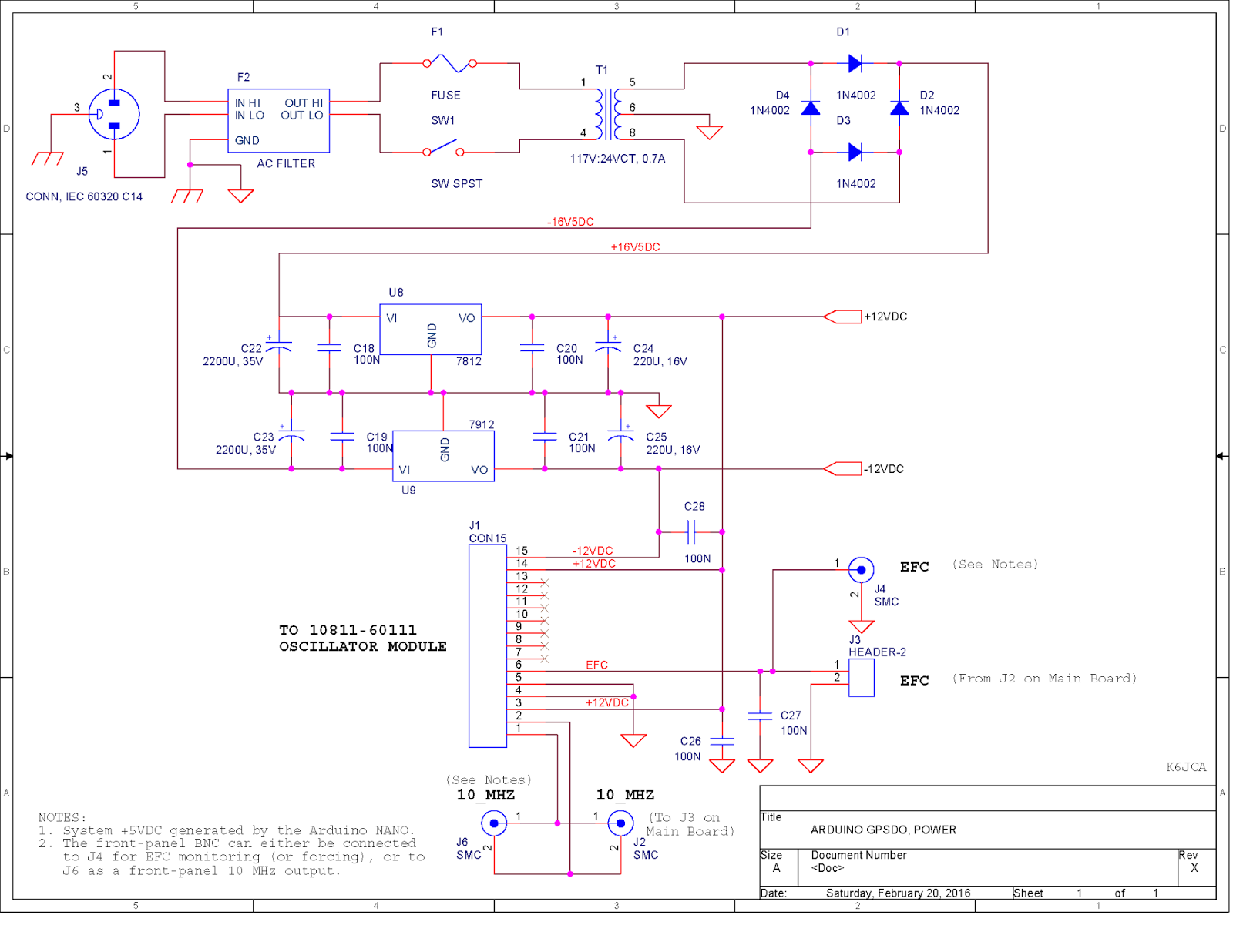 K6JCA: An Arduino-based GPS Disciplined Oscillator