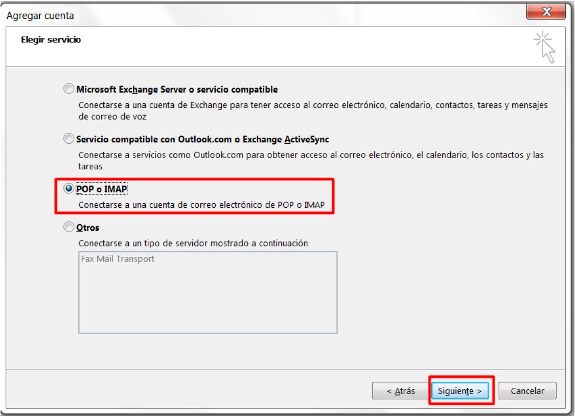Realizanco Backup utilizando Microsoft Outlook
