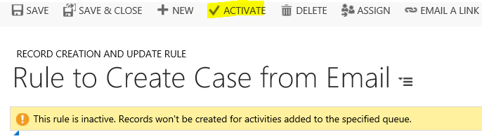 Dynamics 365 Customer Engagement: Setting Up Automatic Case Creation ...