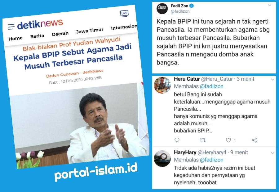 Fadli Zon Serukan Bubarkan BPIP, Netizen: Hanya Komunis Yang Menganggap ... Fadli Zon Serukan Bubarkan BPIP, Netizen: Hanya Komunis Yang Menganggap ...