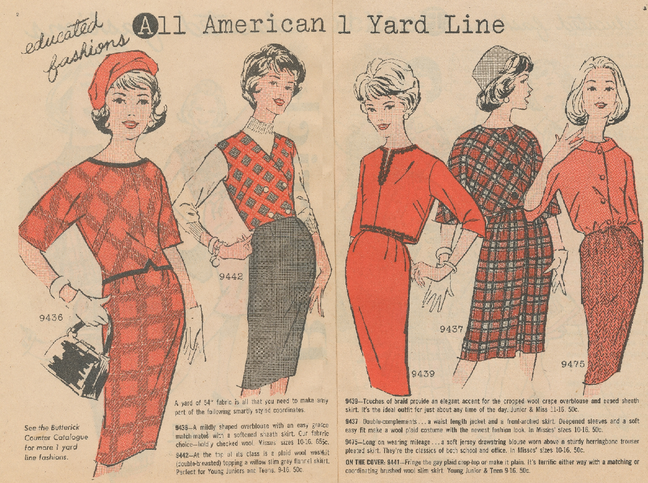 Pattern Patter : Butterick August 1960
