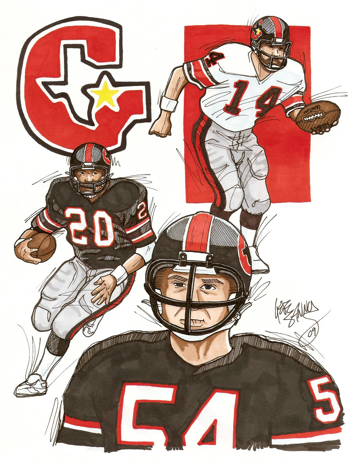 Pro Football Journal Presents: NFL Art: USFL Art by Gene Sanny