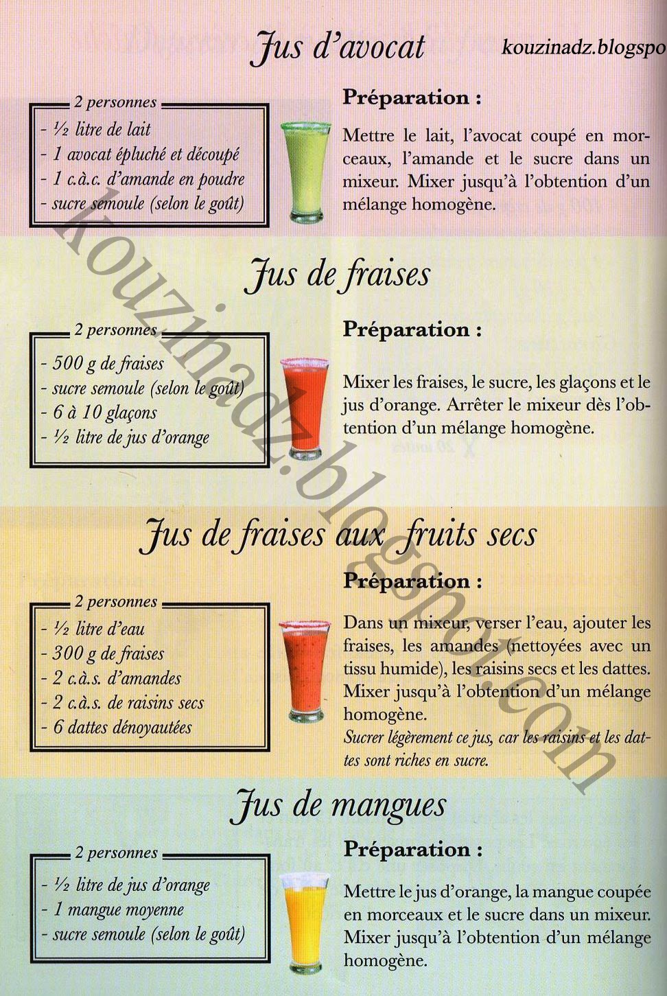 La Cuisine Algérienne: Les jus