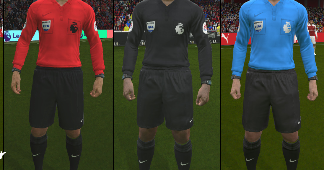 EPL Kits Referee 18-19 PES 2017