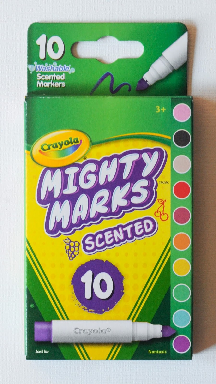10 Count Crayola Mighty Marks Markers: What's Inside the Box | Jenny's ...
