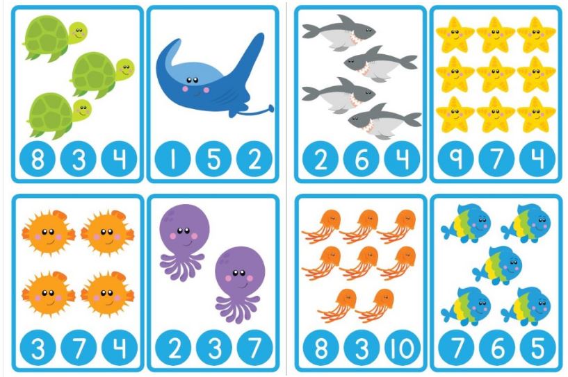 Creciendo con libros y juegos: RECOPILACIÓN DE TARJETAS PARA CONTAR ...