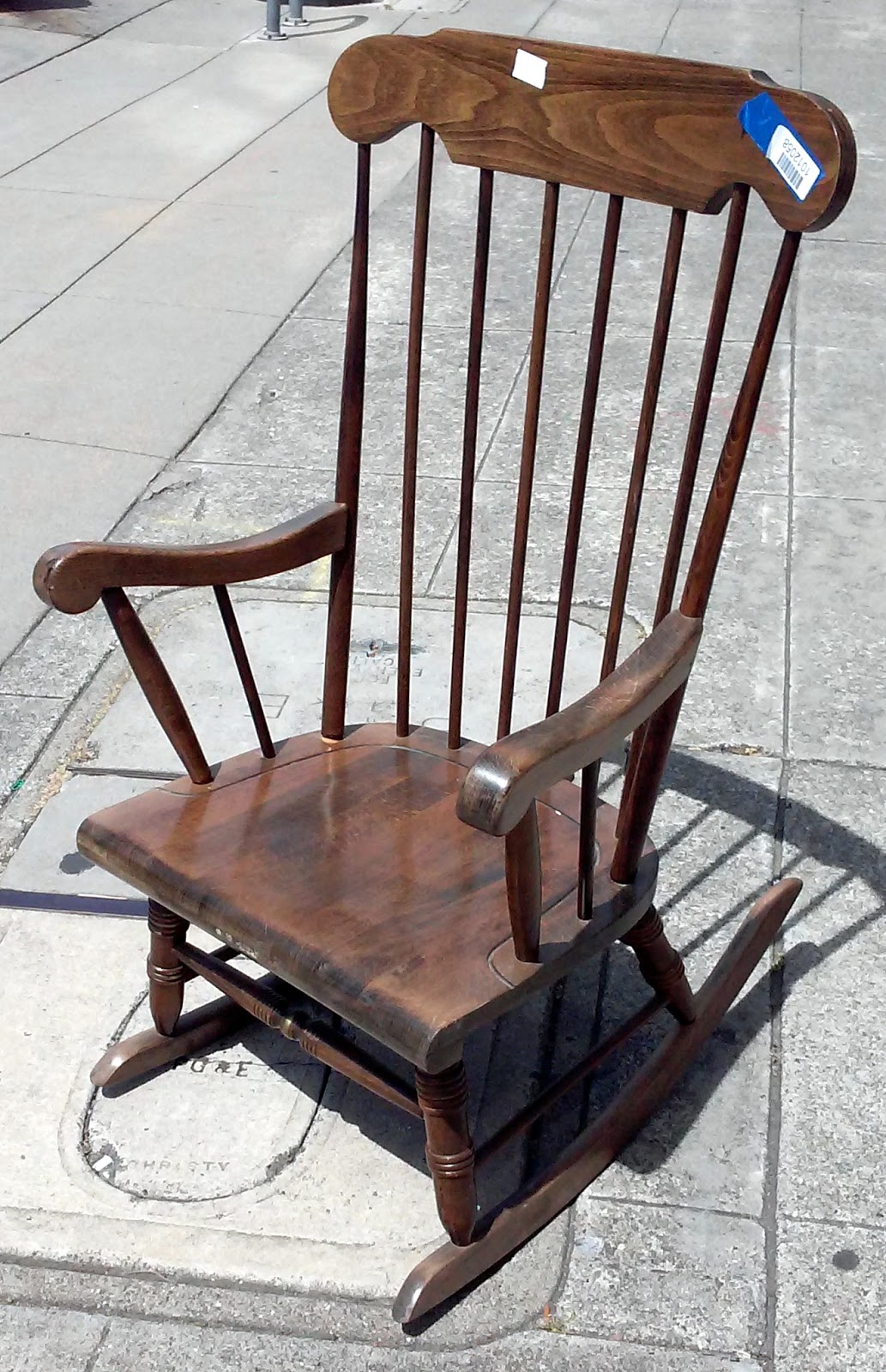 UHURU FURNITURE & COLLECTIBLES: SOLD #14640 Colonial Style Rocking ...