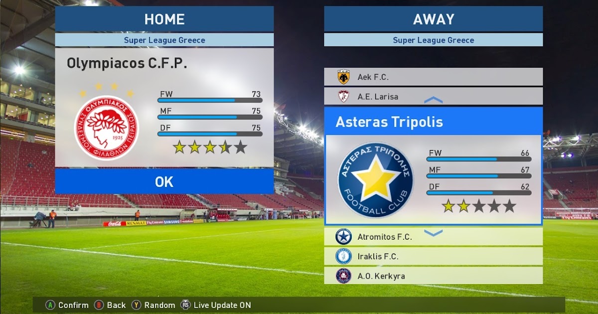 PES-HELLAS 2: PES-HELLAS PATCH 2017 v1.00 (PC)