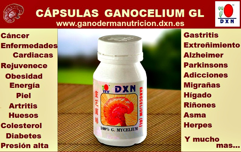 DXN ESPAÑA. GANODERMA. NUTRICION Y SALUD.: Capsulas Ganocelium GL