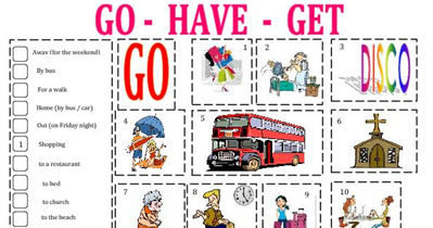 English Simple and fast: Action verbs + collocations (have, go, get)