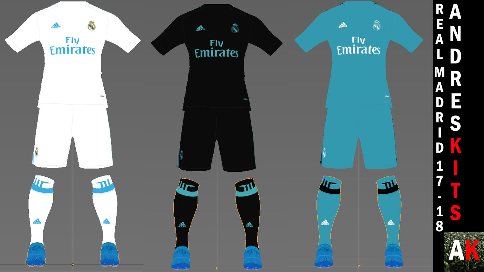 PES 2017 Kit Real Madrid 17/18 - Pes Evolution HD