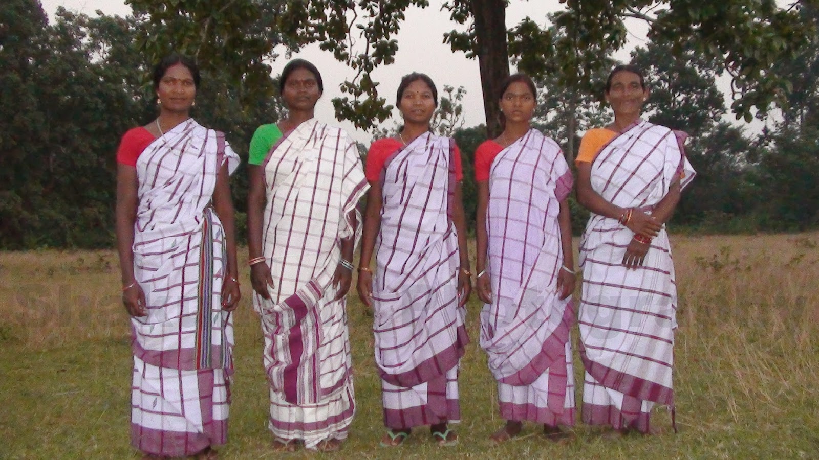 Costumes of Santhal (Santal) tribe in India