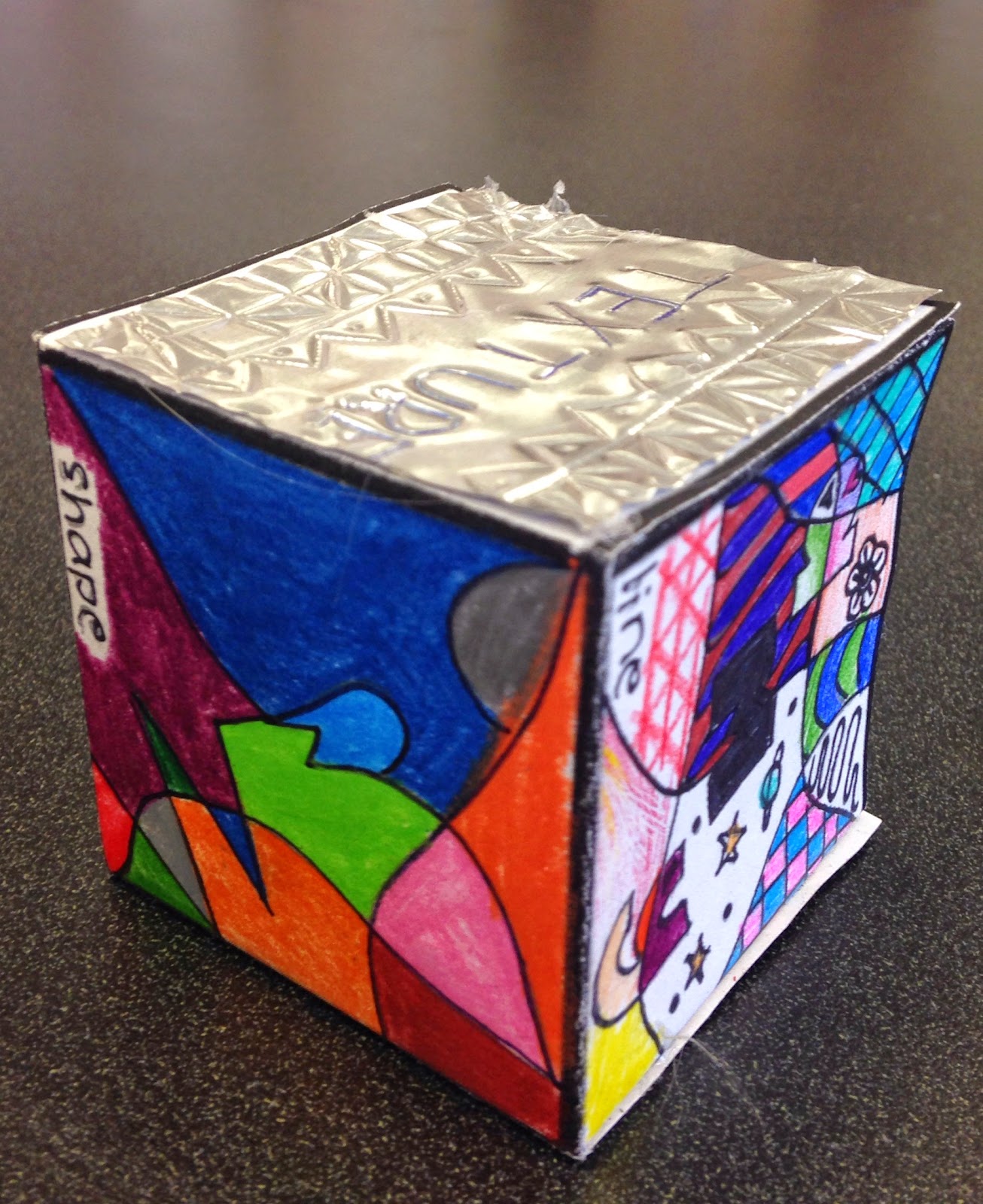 Sylvandale Middle School Art Class: Elements Cube