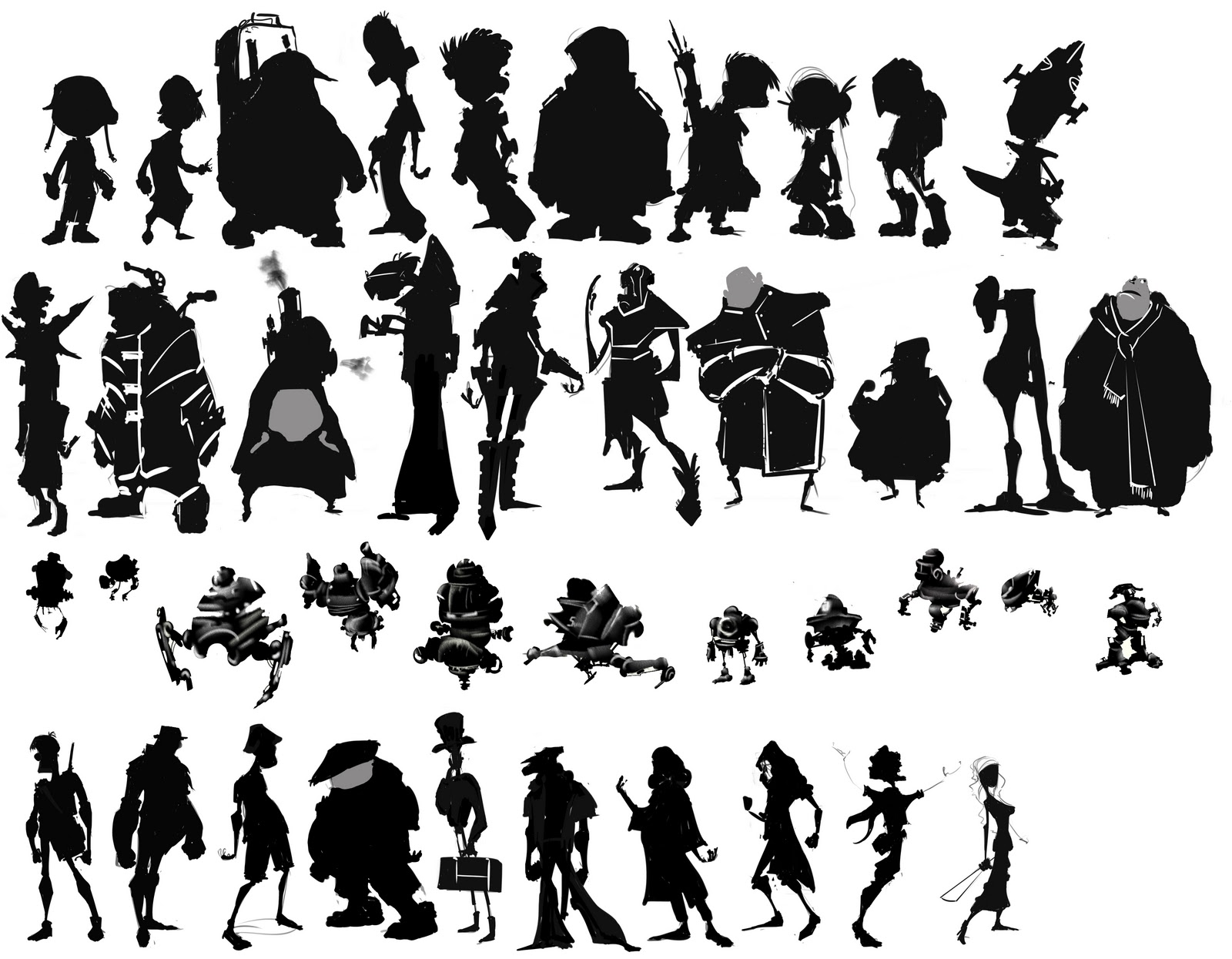Vis Dev for Animation: Character Thumbnail Samples