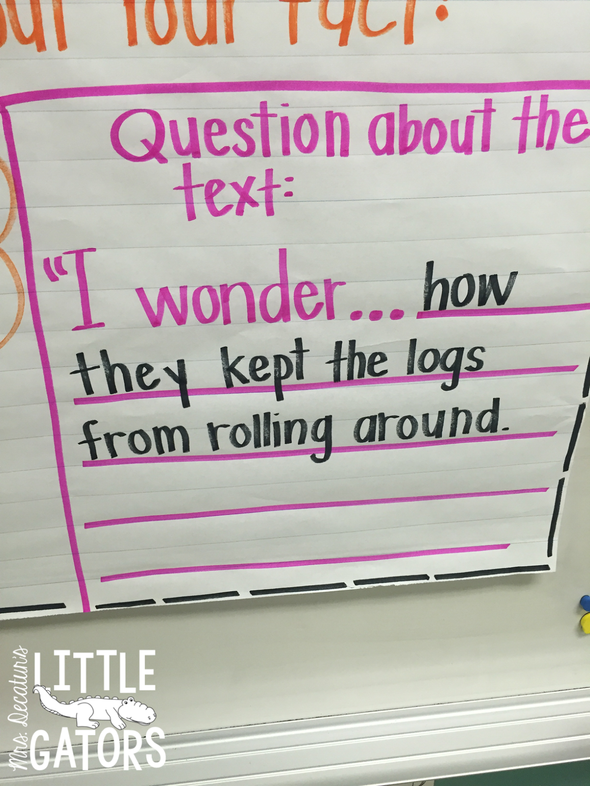 Mrs.Decatur's Little Gators: Thinking BEYOND the text