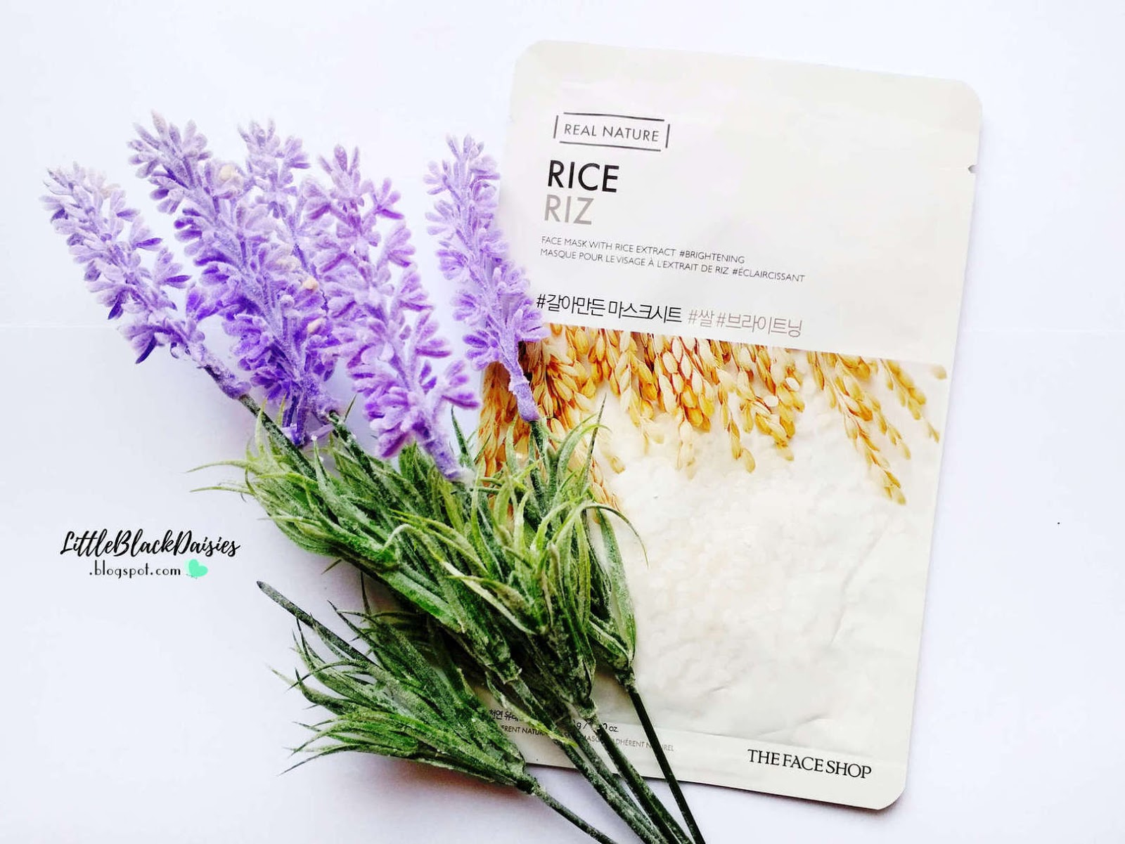 THE FACE SHOP REAL NATURE RICE FACE MASK REVIEW - Little Black Daisies