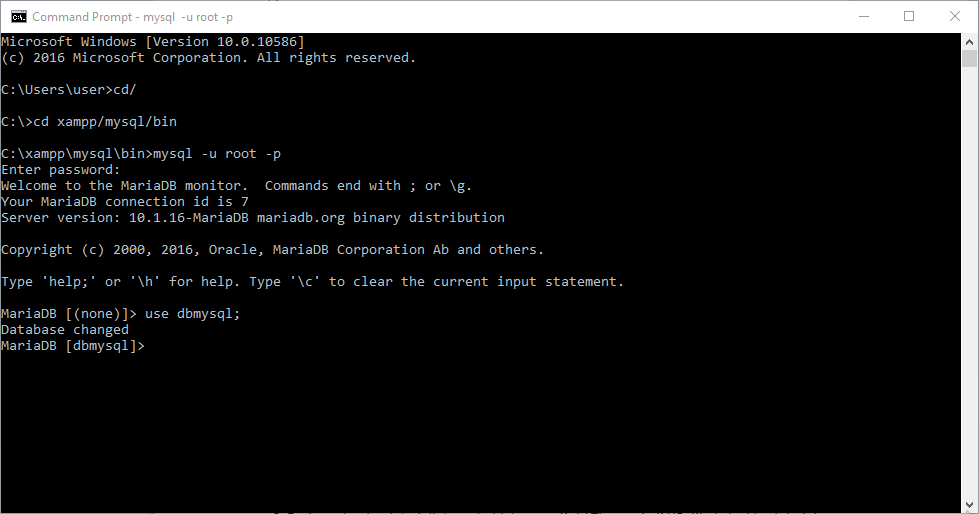 Cara membuat tabel Mysql di XAMPP melalui CMD ( Command Prompt ) - SMK ...