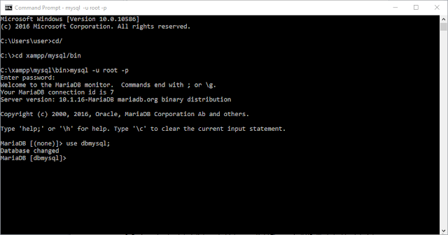 Cara membuat tabel Mysql di XAMPP melalui CMD ( Command Prompt ) - SMK ...