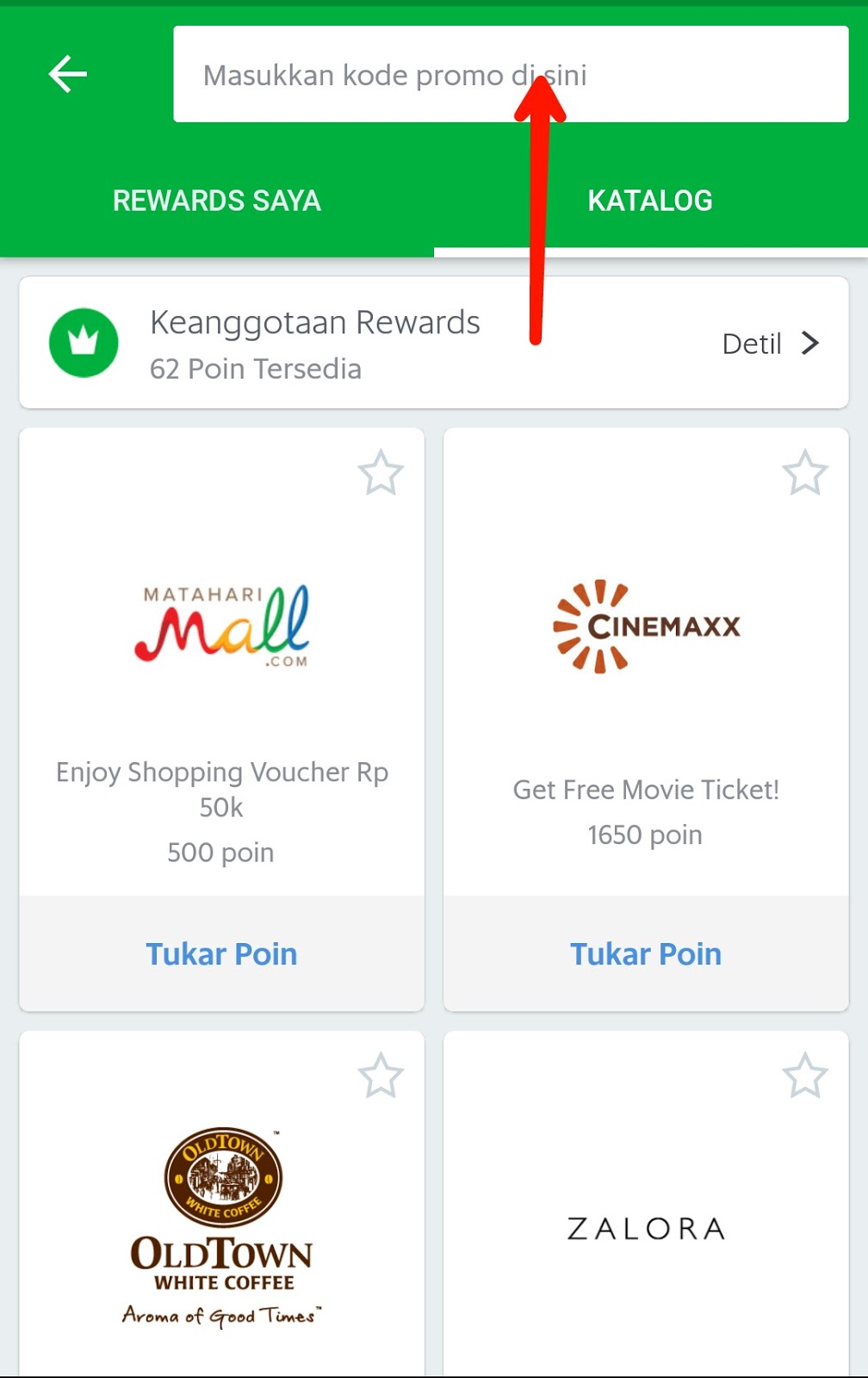 Kode Grab 1 Rupiah Terbaru